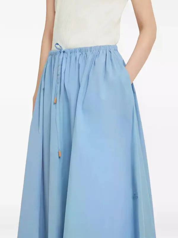 Marni Gathered Midi Skirt - Blue