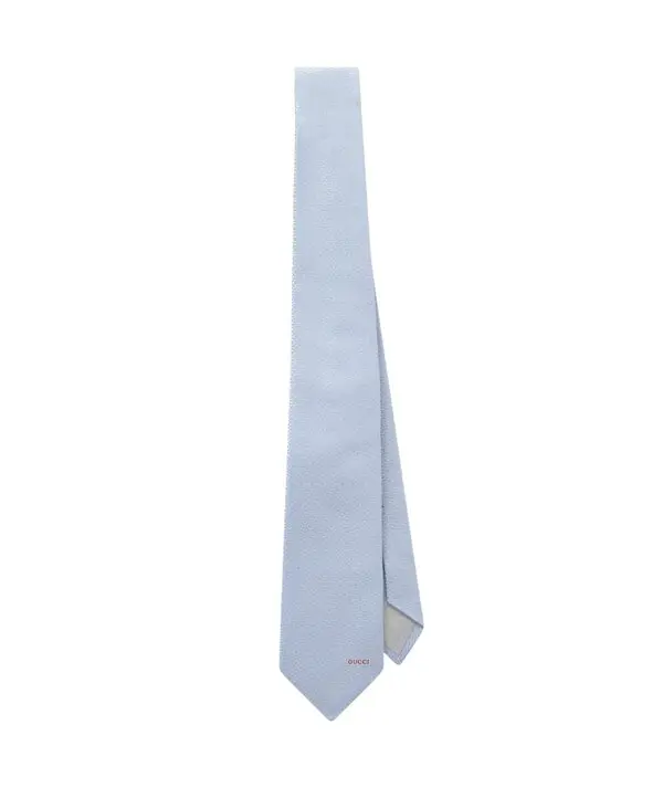 Gucci Logo-jacquard Cotton And Silk-blend Neck Tie