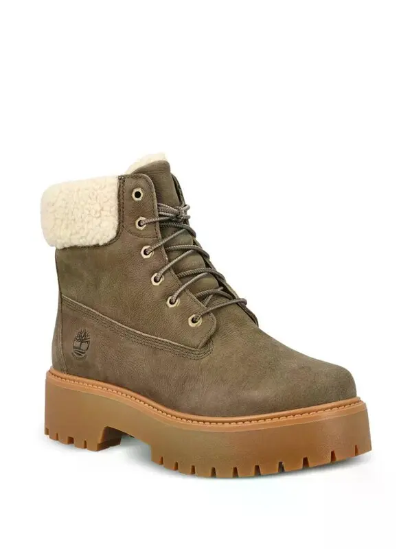 Timberland Stone Street Faux-fur Platform Boots - Brown