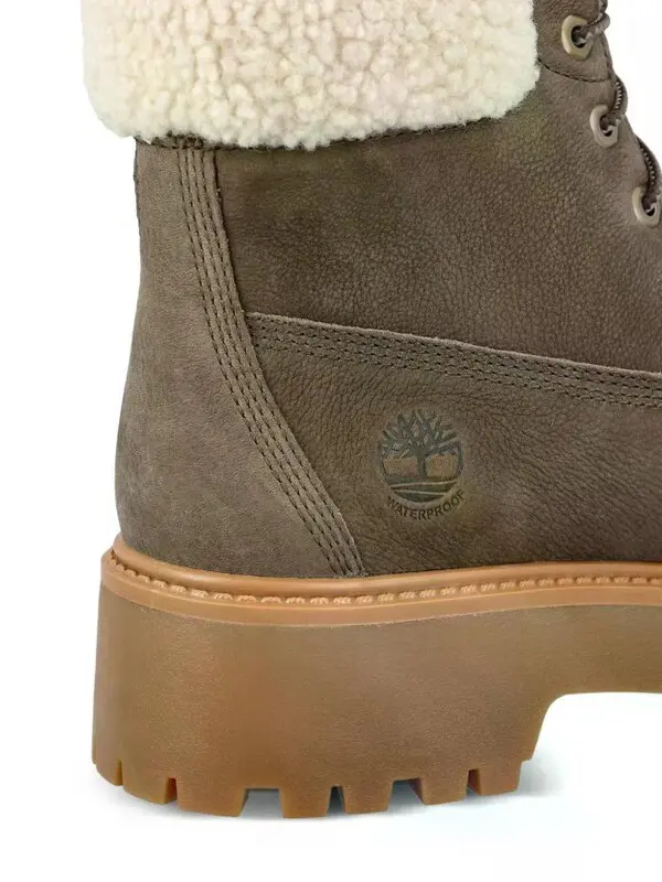 Timberland Stone Street Faux-fur Platform Boots - Brown
