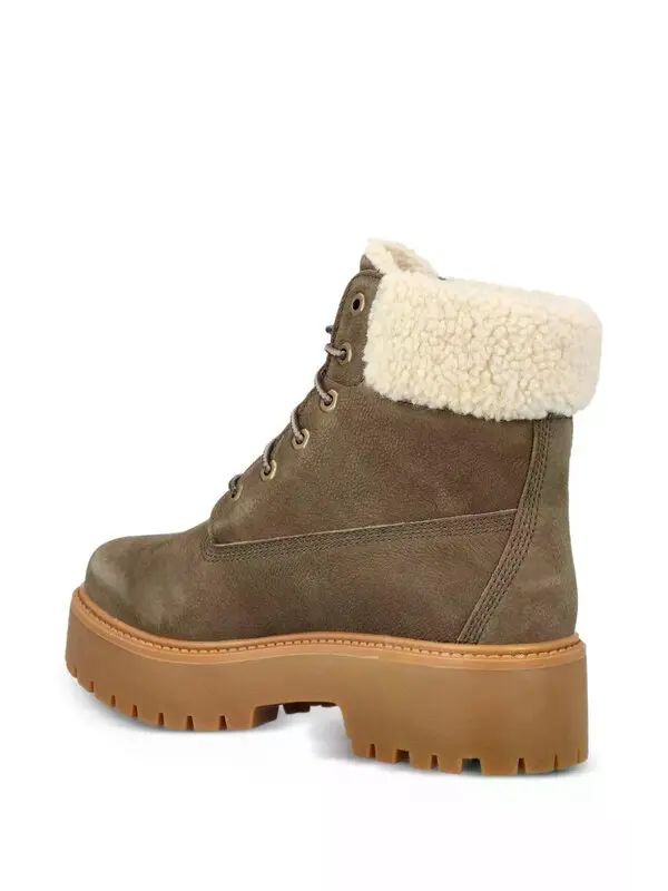 Timberland Stone Street Faux-fur Platform Boots - Brown