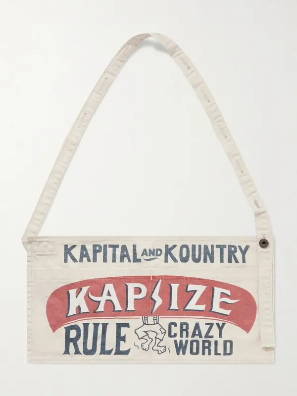 Kapital Printed Cotton-canvas Apron