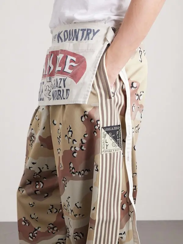 Kapital Printed Cotton-canvas Apron