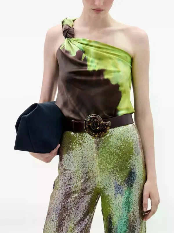 Silvia Tcherassi Yanet One-shoulder Blouse