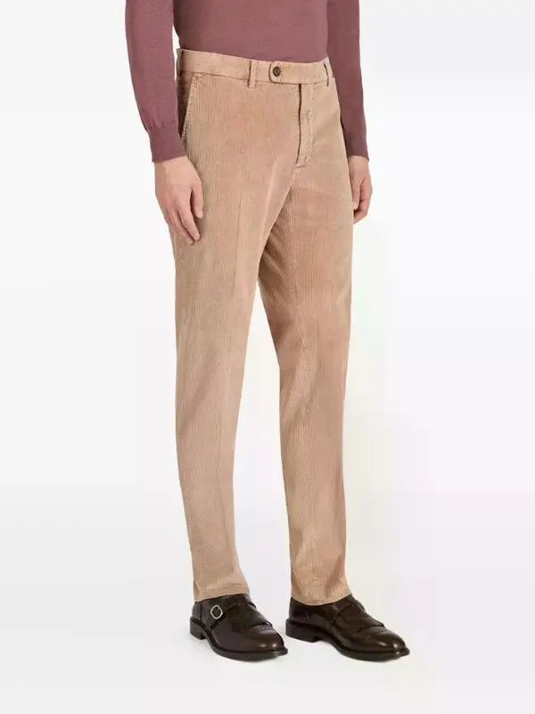 SLOWEAR Straight-leg Corduroy Trousers - Neutrals
