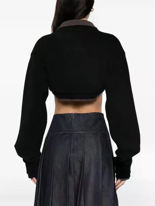 Mihara Yasuhiro Layered Cropped Sweater