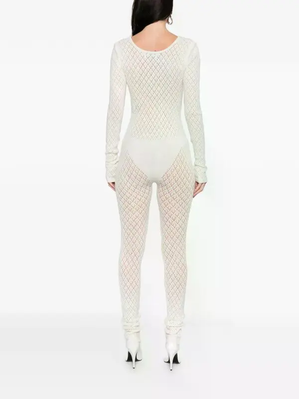 LANEUS Long-sleeve Knitted Jumpsuit