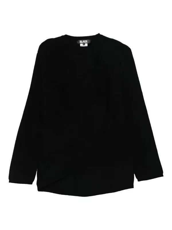 BLACK COMME DES GARÇONS Crew-neck Long-sleeve Sweater