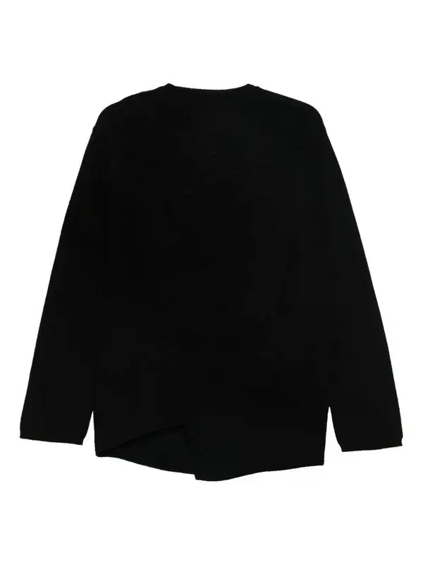 BLACK COMME DES GARÇONS Crew-neck Long-sleeve Sweater