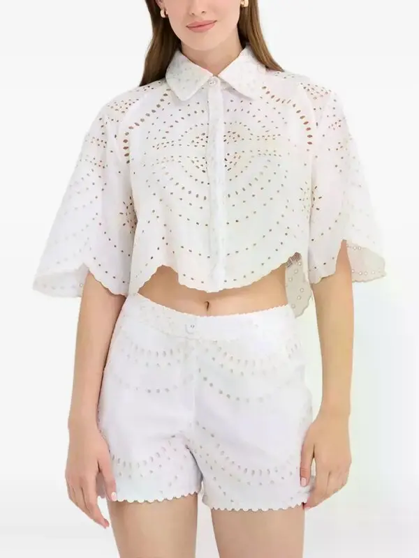 Charo Ruiz Ibiza Emmie Openwork Shirt