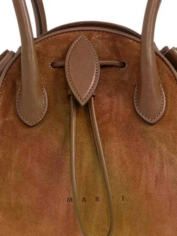 Marni Tulipea Drawstring-closure Shoulder Bag - Brown