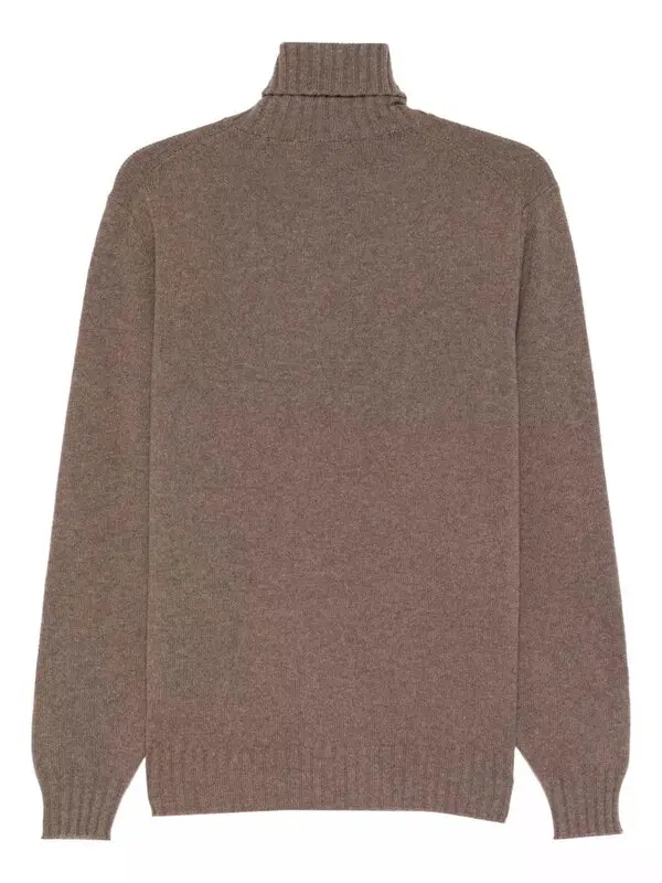 DELL'OGLIO Roll-neck Knitwear - Brown