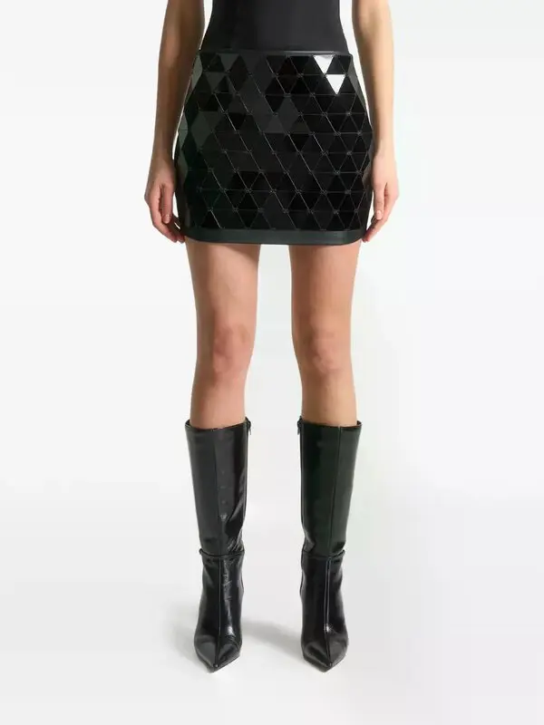 Manière De Voir Mirrored Mini Skirt