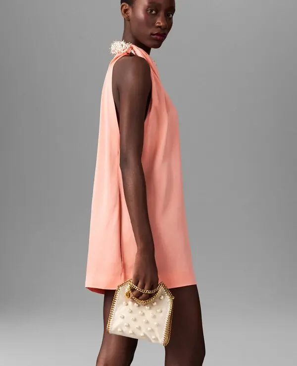 Stella McCartney Bead-embellished Twisted Mini Dress - Peony