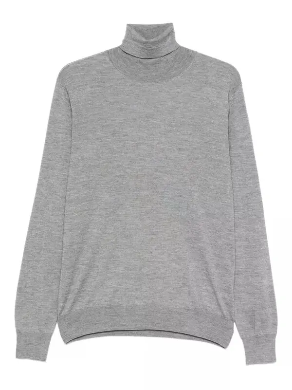 DELL'OGLIO Long-sleeve Roll-neck Sweater - Grey