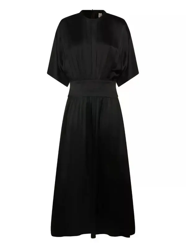 TOTEME Short-sleeve Maxi Dress - Black