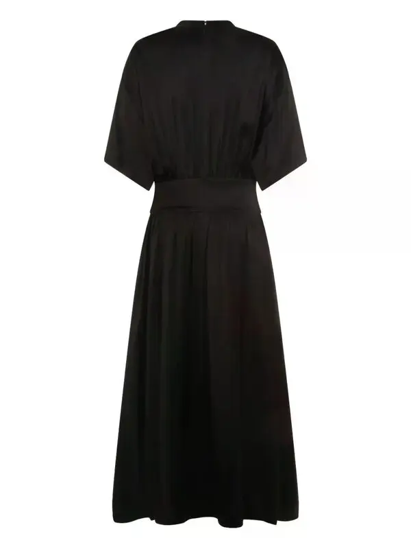 TOTEME Short-sleeve Maxi Dress - Black