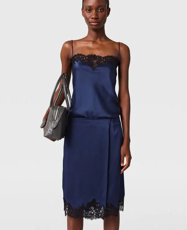 Stella McCartney Iconic Lace Skirt - Navy