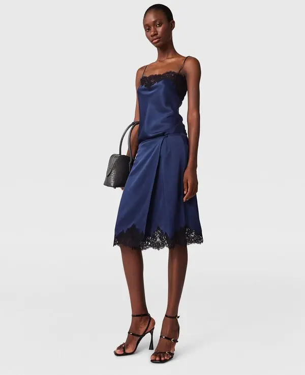 Stella McCartney Iconic Lace Skirt - Navy