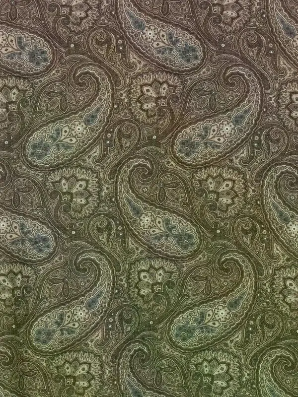 DELL'OGLIO Paisley Fringed Scarf