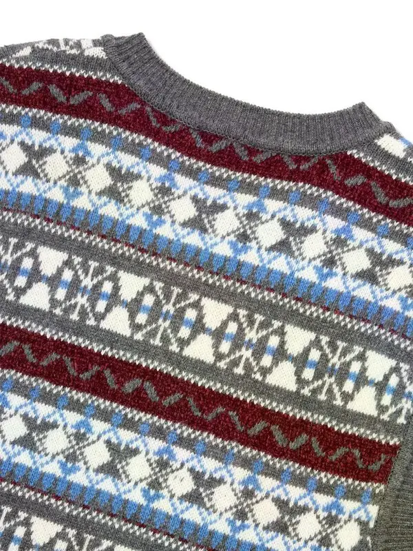 STUDIO TOMBOY Geometric-patterned Vest - Grey