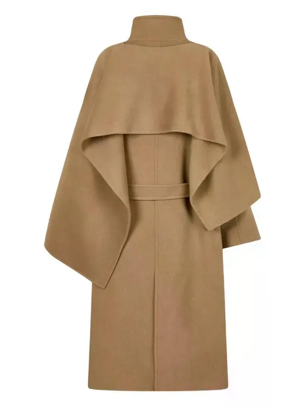 STUDIO TOMBOY Belted Wool Blend Coat - Neutrals