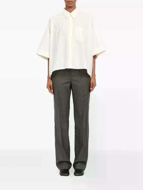 MAISON MARGIELA Cropped Striped Shirt