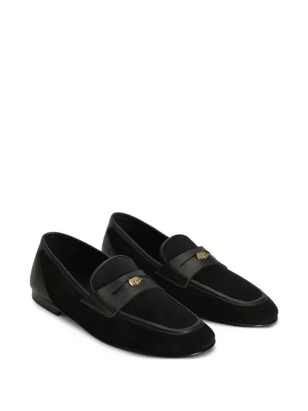 Dolce & Gabbana Leather Loafers - Black