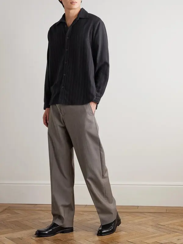 Oliver Peoples Garrison Striped Organic Cotton Shirt