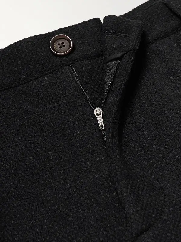 Oliver Peoples Morton Straight-leg Pleated Cotton-blend Suit Trousers