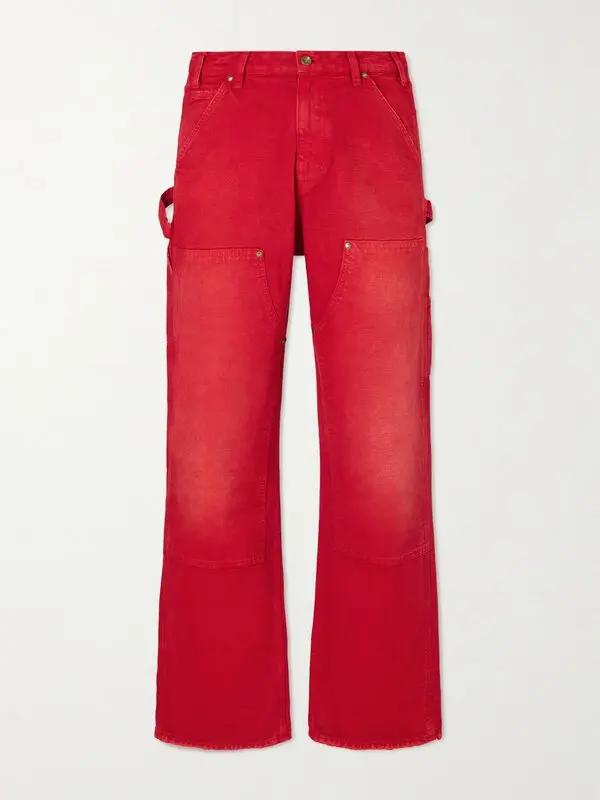 CHERRY LOS ANGELES Wide-leg Cotton-canvas Trousers