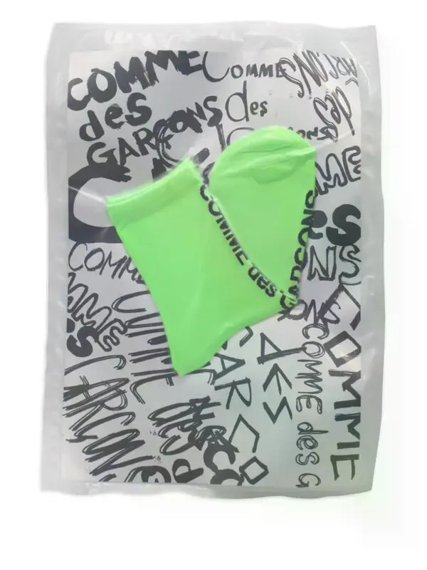 Comme Des Garçons Logo Socks - Green