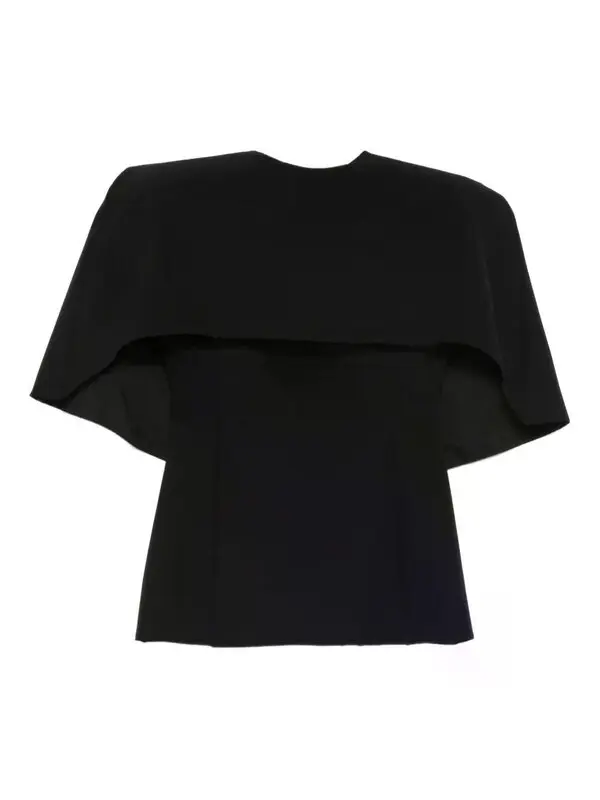 AXEL 113 Cape Detailed Top - Black
