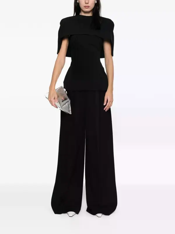 AXEL 113 Cape Detailed Top - Black