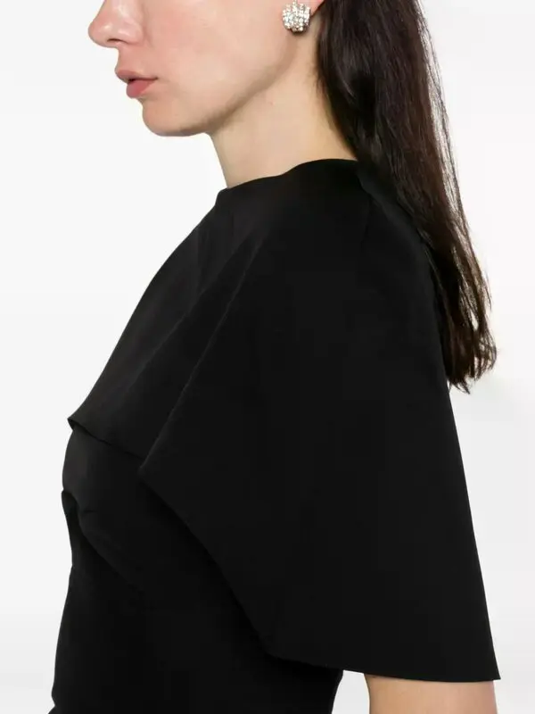 AXEL 113 Cape Detailed Top - Black
