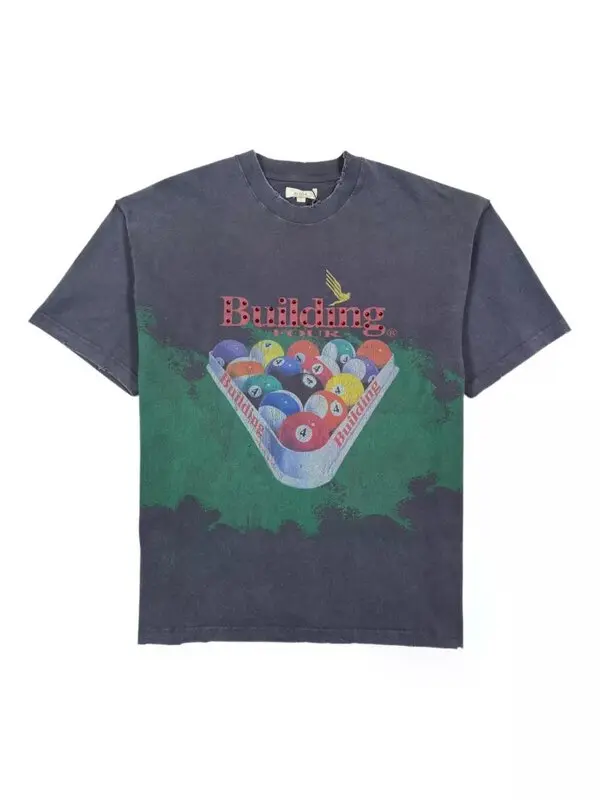 BLDG4 Billiard Graphic T-shirt - Grey