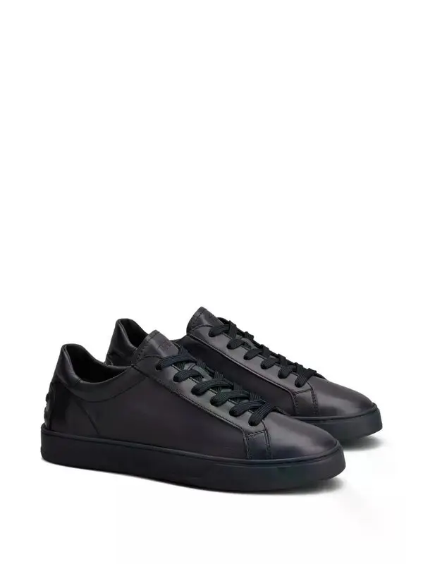 TOD'S Leather Low Top Sneakers - Black