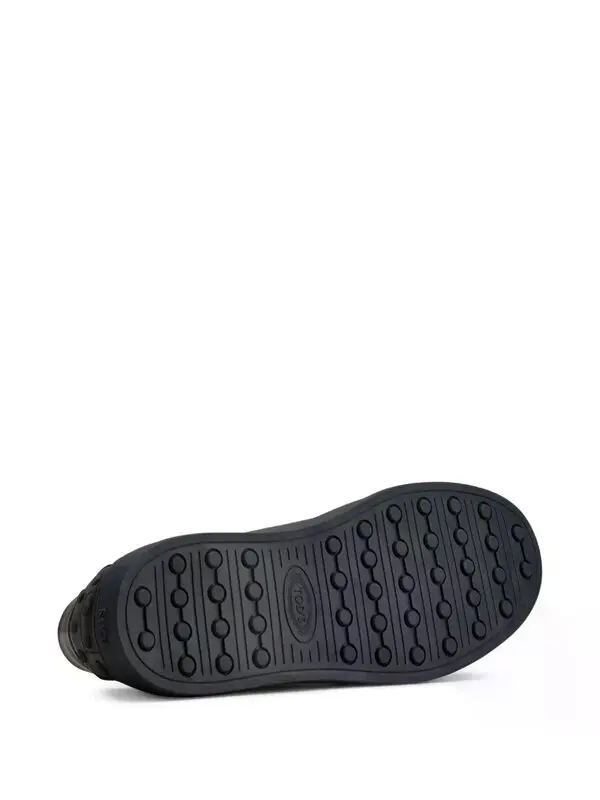 TOD'S Leather Low Top Sneakers - Black