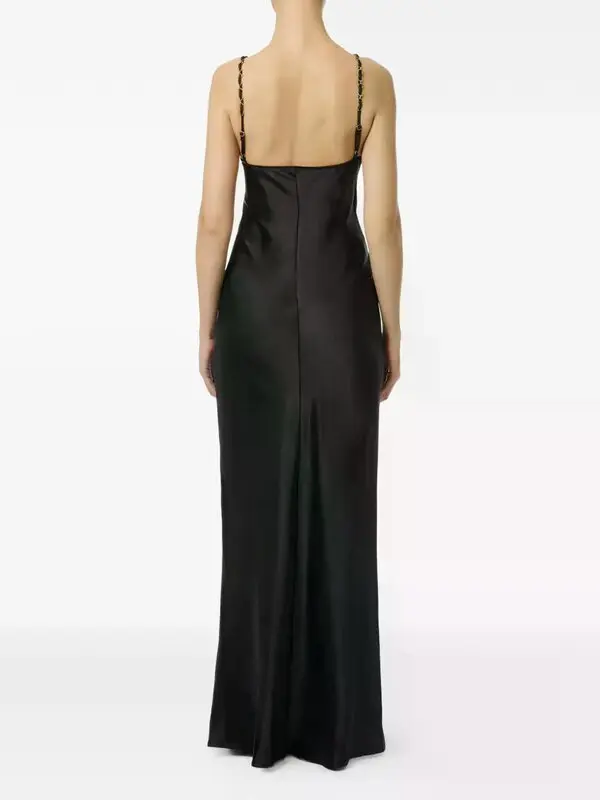 Elisabetta Franchi Chain-strap Maxi Dress - Black