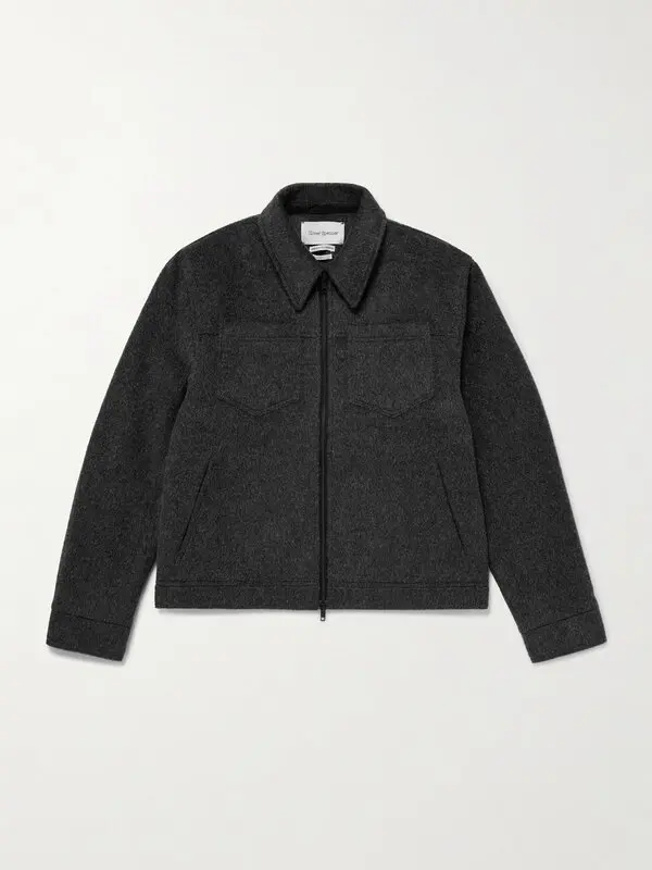 Oliver Spencer Norton Brushed Recycled Wool-blend Jacket