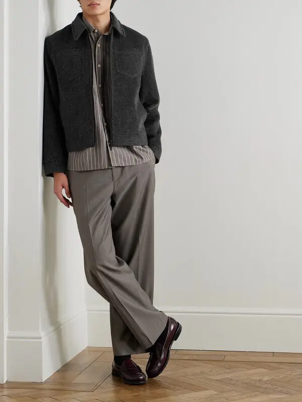 Oliver Peoples Norton Brushed Recycled Wool-blend Jacket