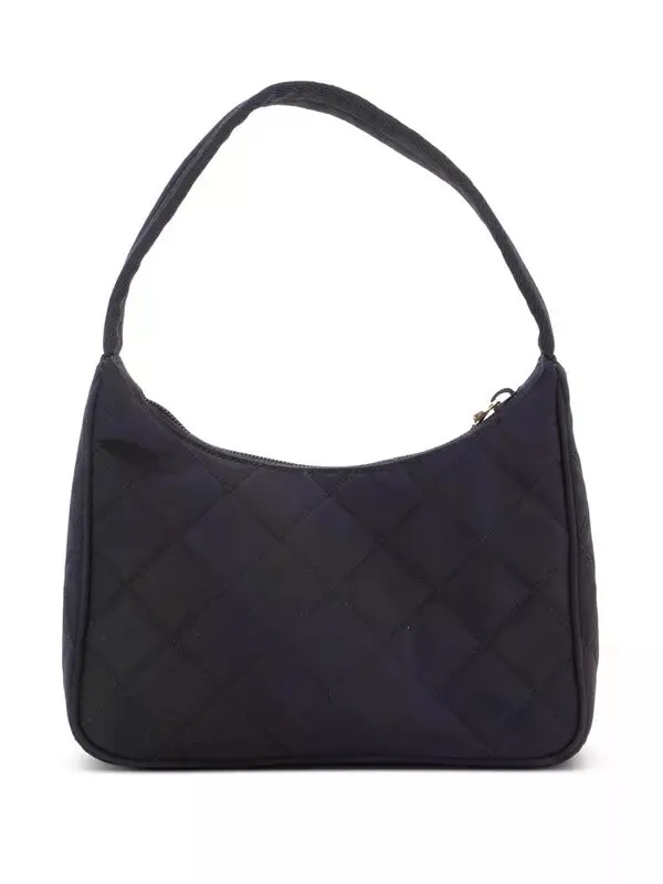 Prada Quilted Tessuto Small Hobo Bag