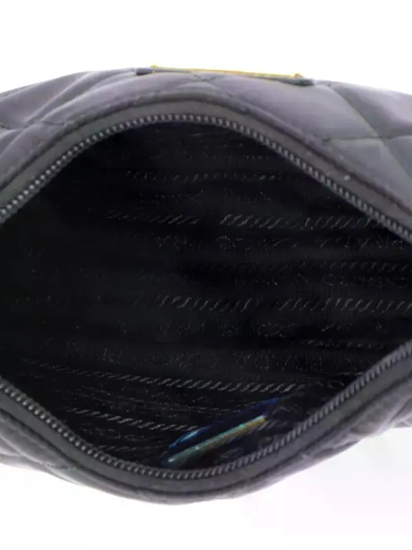 Prada Quilted Tessuto Small Hobo Bag