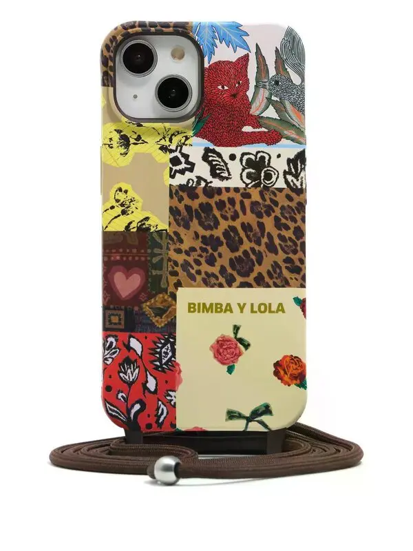 Bimba Y Lola Iphone 15 Patchwork Phone Case - Brown