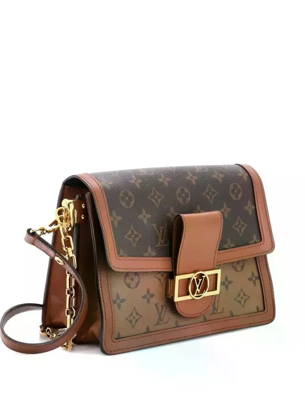 LOUIS VUITTON Dauphine Reverse Monogram Canvas Mm Shoulder Bag