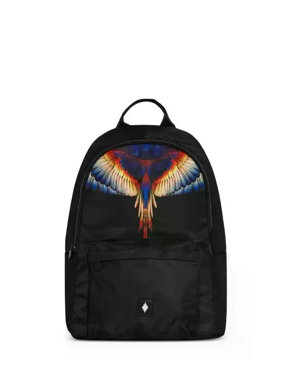 COUNTY OF MILAN Wings-print Backpack - Black