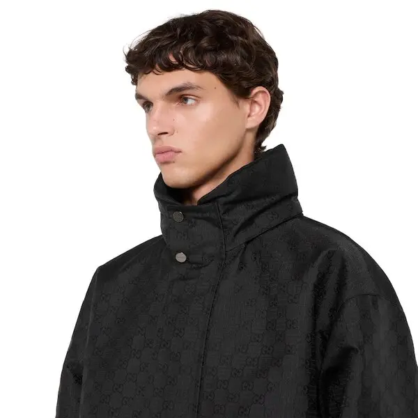 Gucci Reversible Cotton Ripstop Zip Jacket - Black