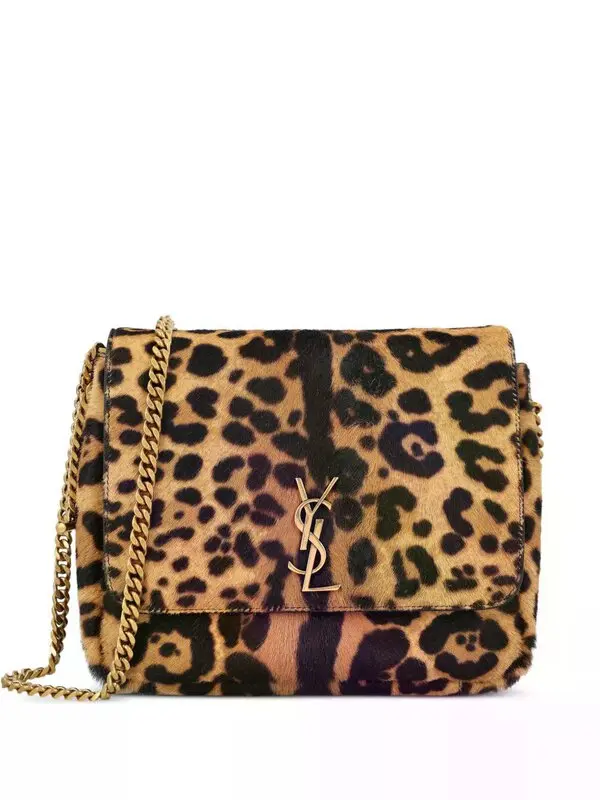 Saint Laurent Kate Animal-print Shoulder Bag