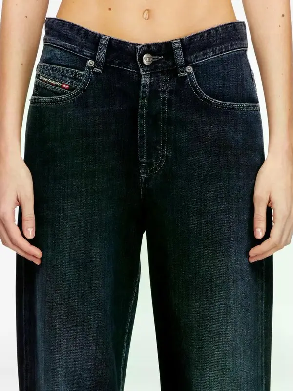 DIESEL® 1971 D-sent-s1 Shaded Embroidered Jeans - Blue
