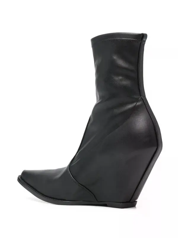 B1ARCHIVE 100mm Wedge Point-toe Ankle Boots